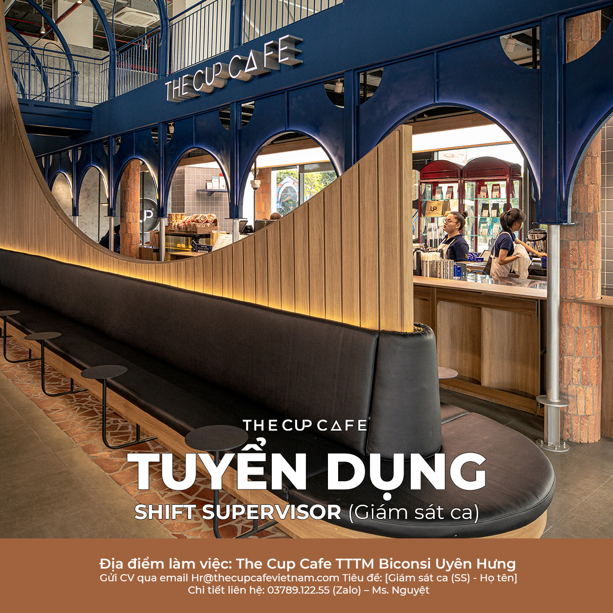 The Cup Cafe tuyển dụng Giám sát cửa hàng - The Cup Cafe